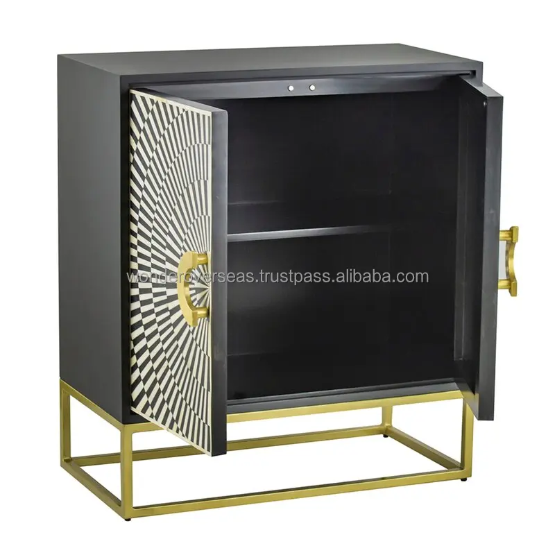 Luxury Modern Bone Inlay Drawers - Elegant Storage Cabinets