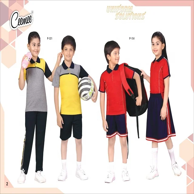 Boys And Girls T Shirt With Shorts,Skirt And Track Pant Set For Sports ...