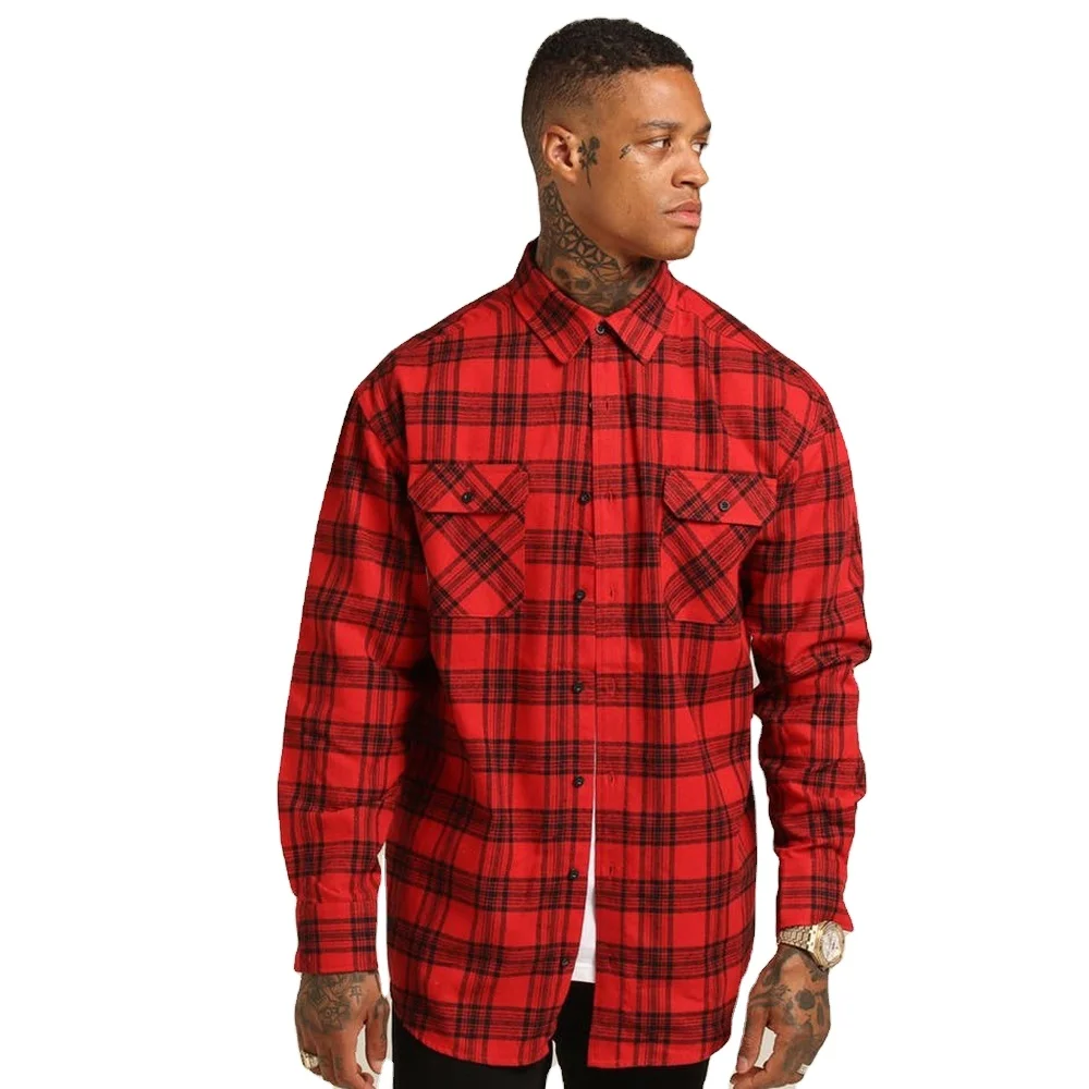 2019 Casual Plaid Flannel Shirt For Men's Custom High Quality Fashion ...