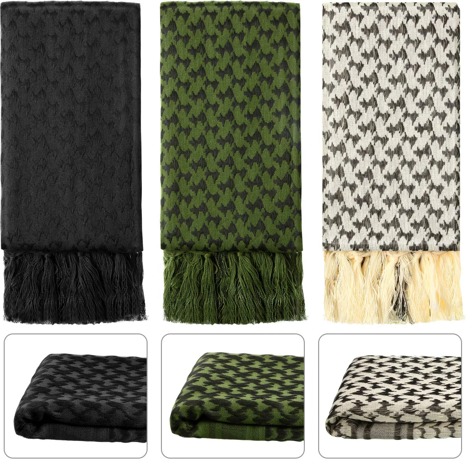 Cotton Shemagh Scarf Cotton Saudi Shemagh Desert Keffiyeh Head Wrap ...