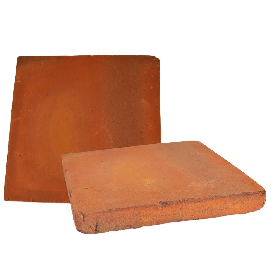Cheap Outdoor Floor Red Clay Square Shape Terracotta Tile