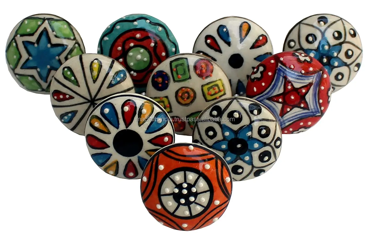 Premium Quality Black Ceramic Wardrobe Door Knobs Modern Style Beautiful Design Ceramic Knob ...