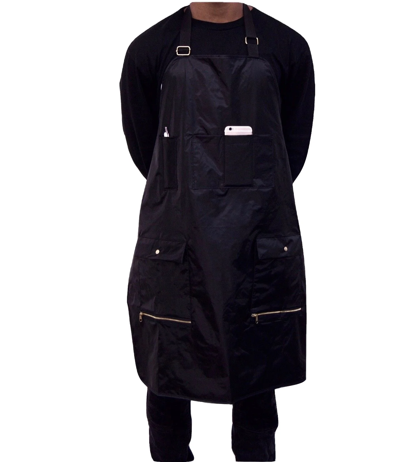 Custom Chef Apron - Professional Black Color Hairdressing Cape