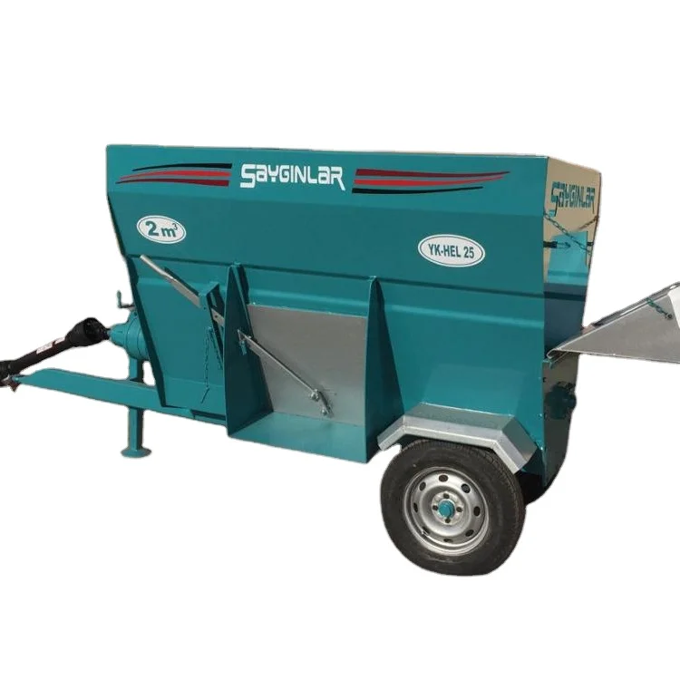 Small Farm Feed Mixer Horizontal Auger Tractor Pto Powered 2m3 Feed ...