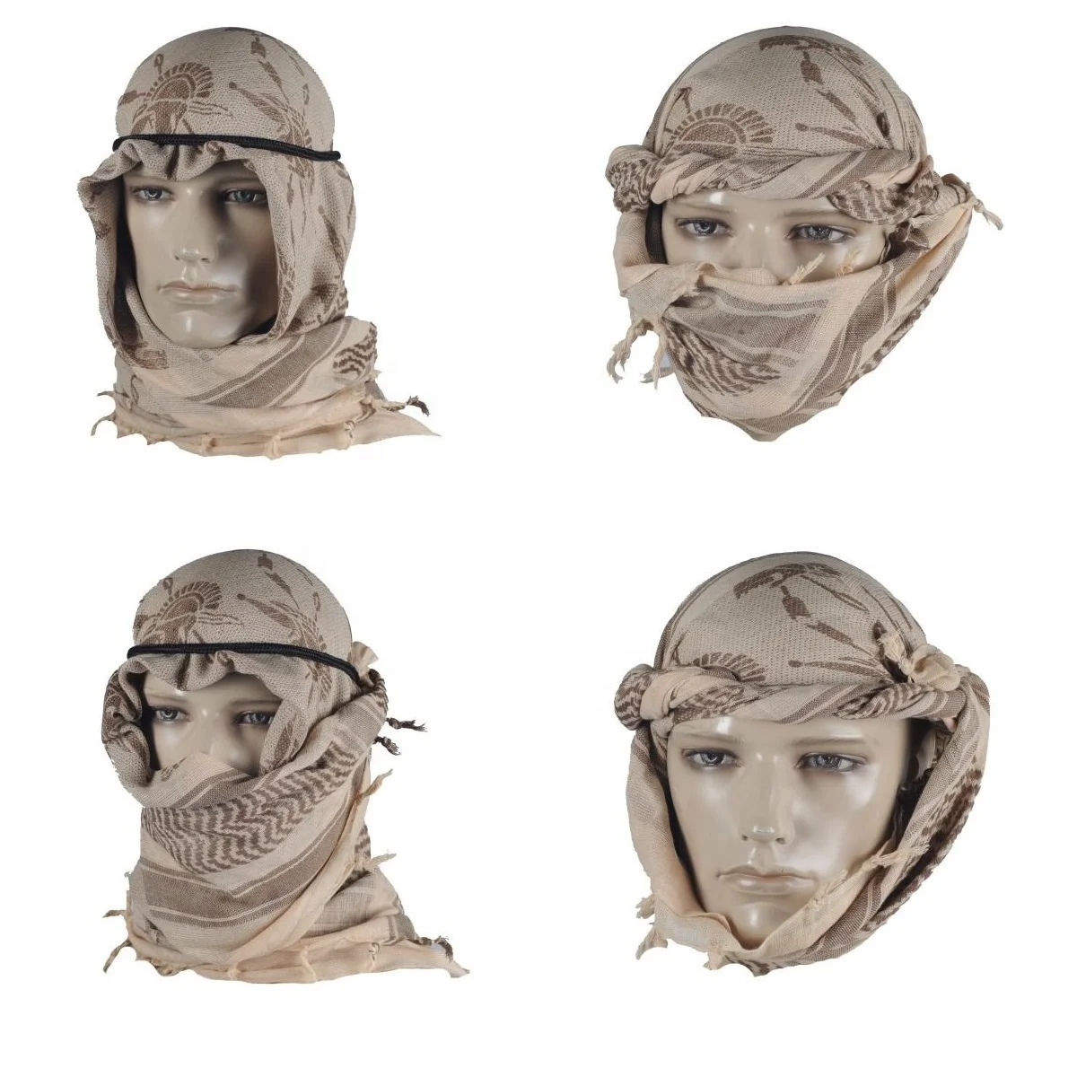 Shemagh Scarf Face Head Wrap Keffiyeh Men's Custom Weaving Loom ...