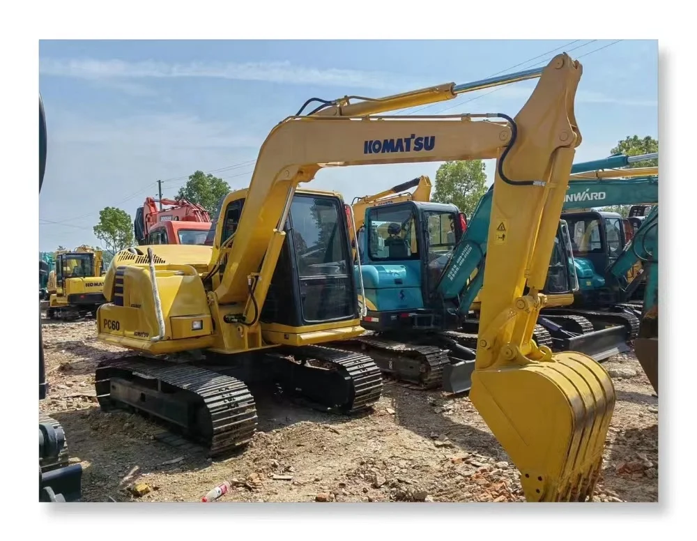 Japan's Komatsu Pc60-7 Excavator Used Crawler Excavator High-quality 90% New 6tons Pc60 Second ...