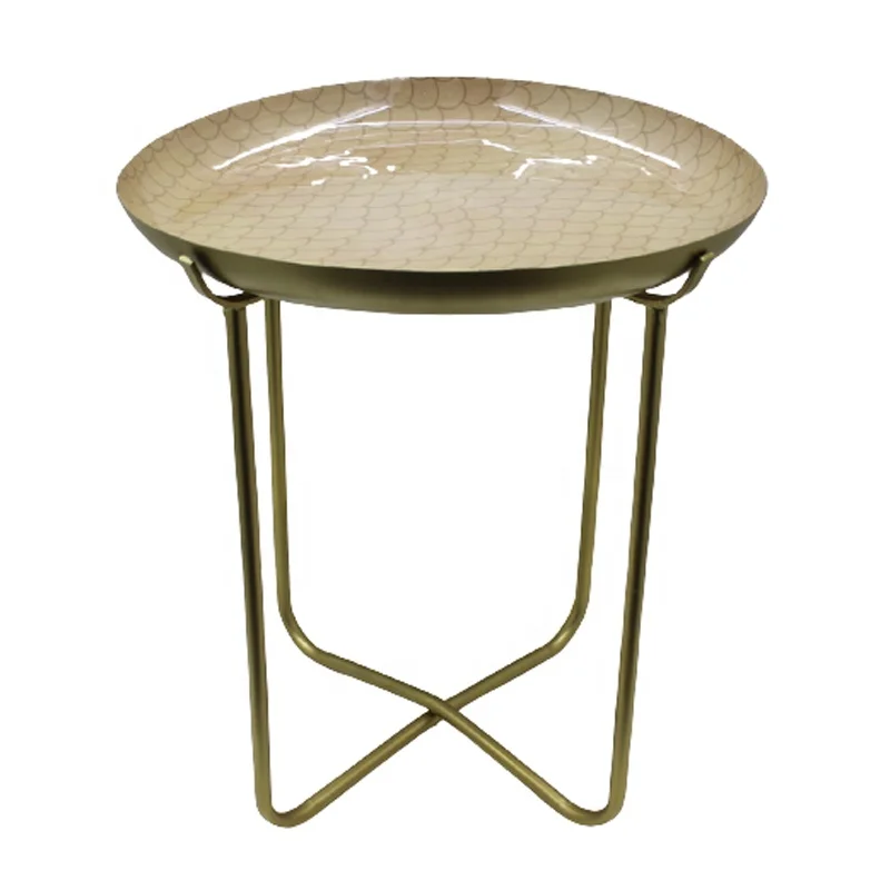 Cheap Round Metal Centre Table With 3 Legs Modern Designer Shaped ...