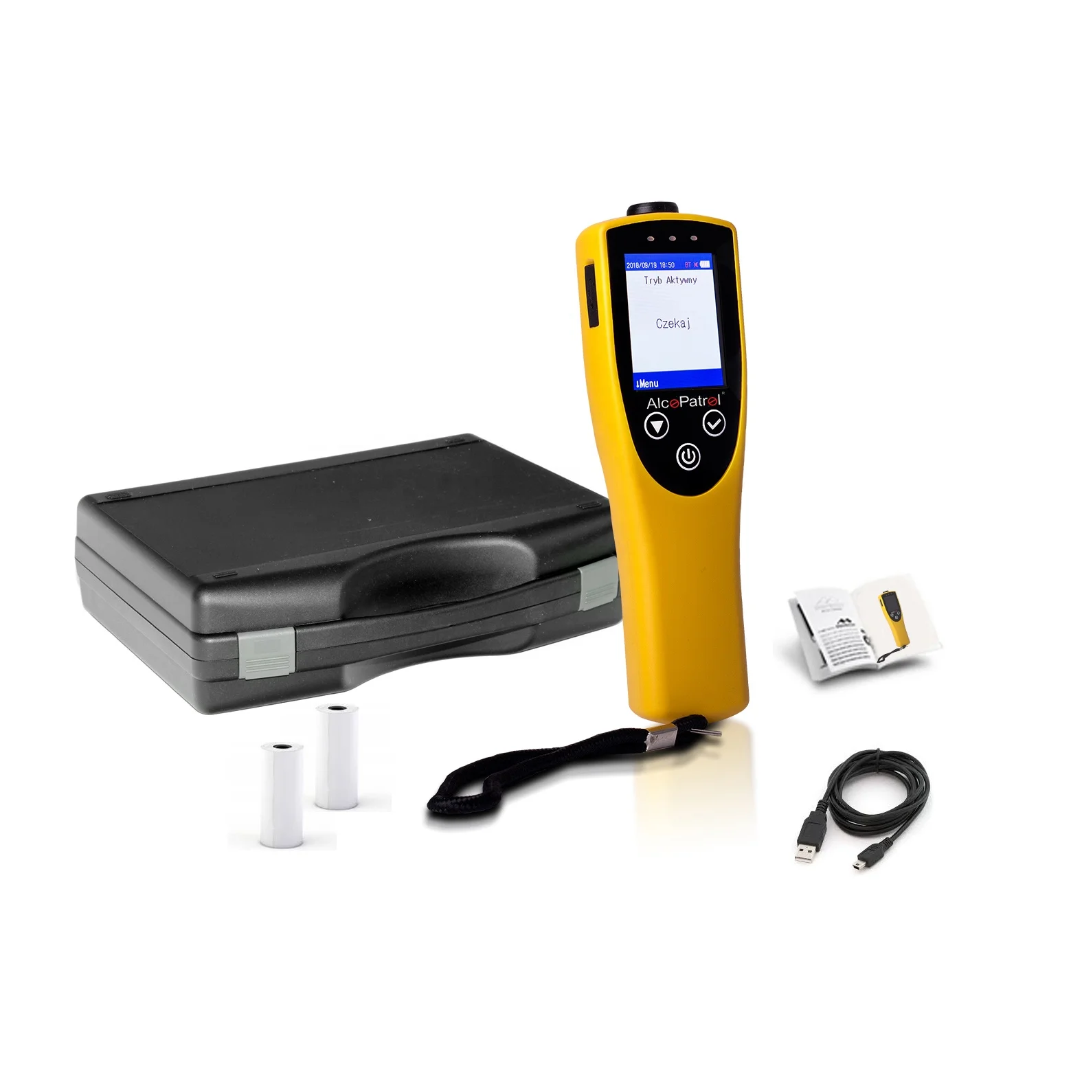 Yellow Breathalyzer - Professional Breath Alcohol Sensor