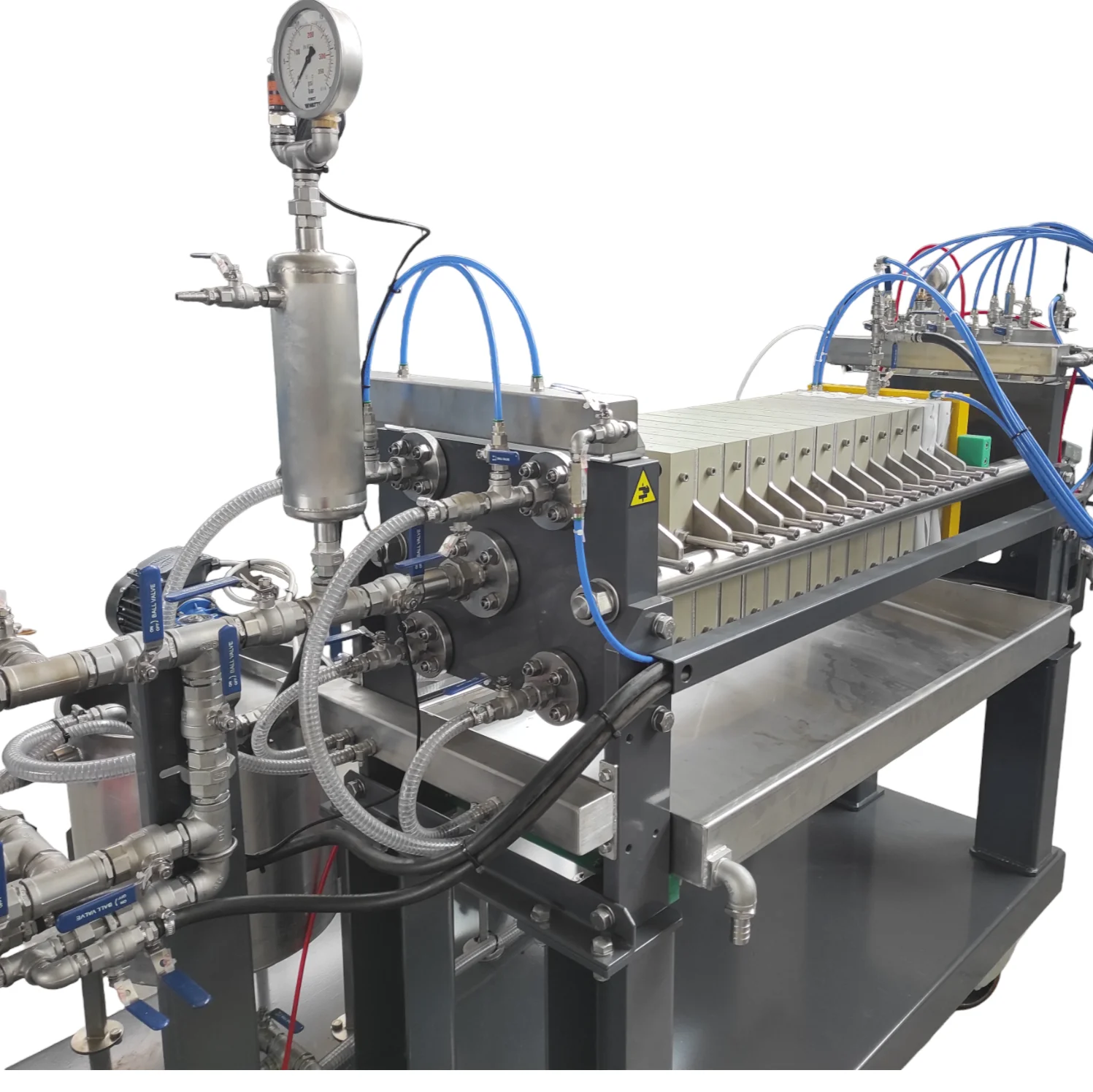 Top Italian Premium Quality pilot Filterpress for Laboratory LAB300 ...