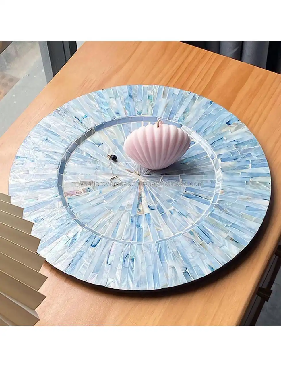 Latest Mother of Pearl Inlay Coaster and Bone Inlay Coaster Charger ...
