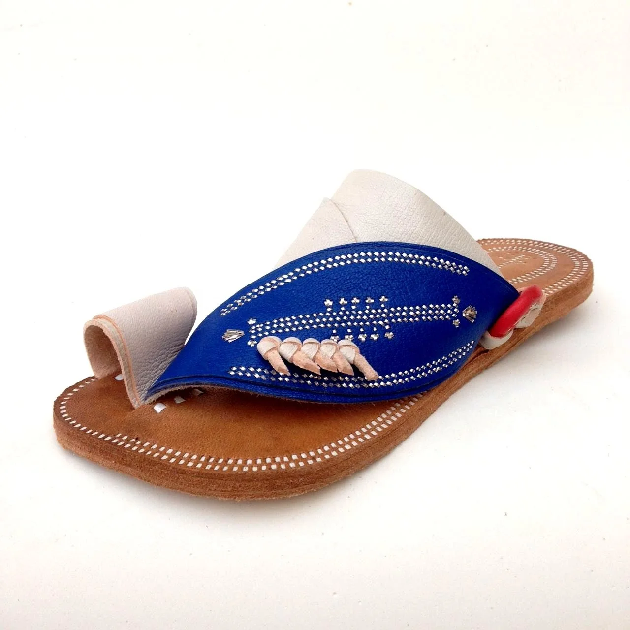 Handmade Men Leather Sandals Arabic Slippers Flip Flops Shoes Casual ...