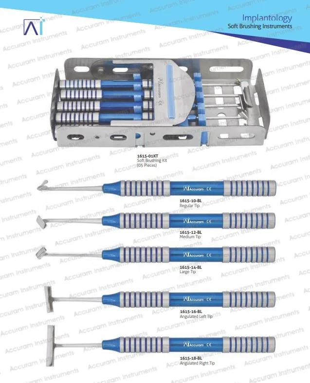 Dental Soft Brushing Kit Soft Tissue PRF Implantology Instruments ...