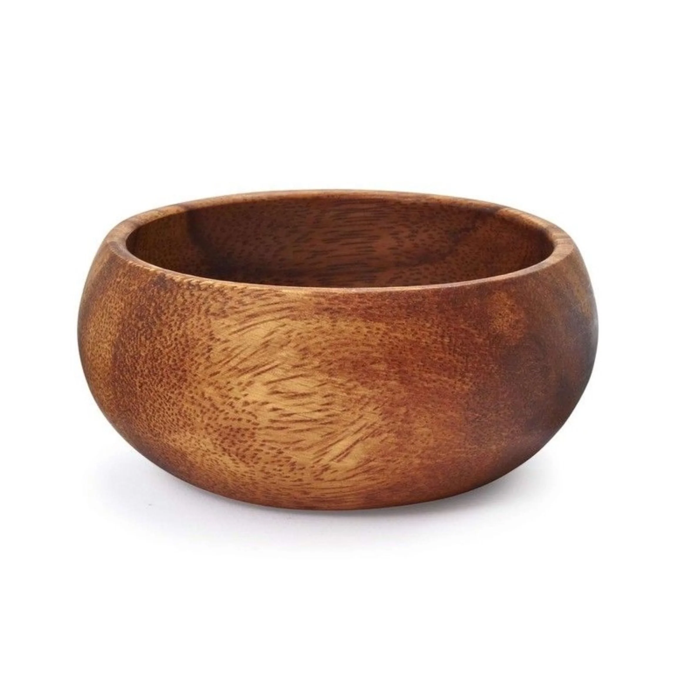 Hand Held Acacia Wood Chip & Dip Specialty Salsa Bowl Hand Turned ...