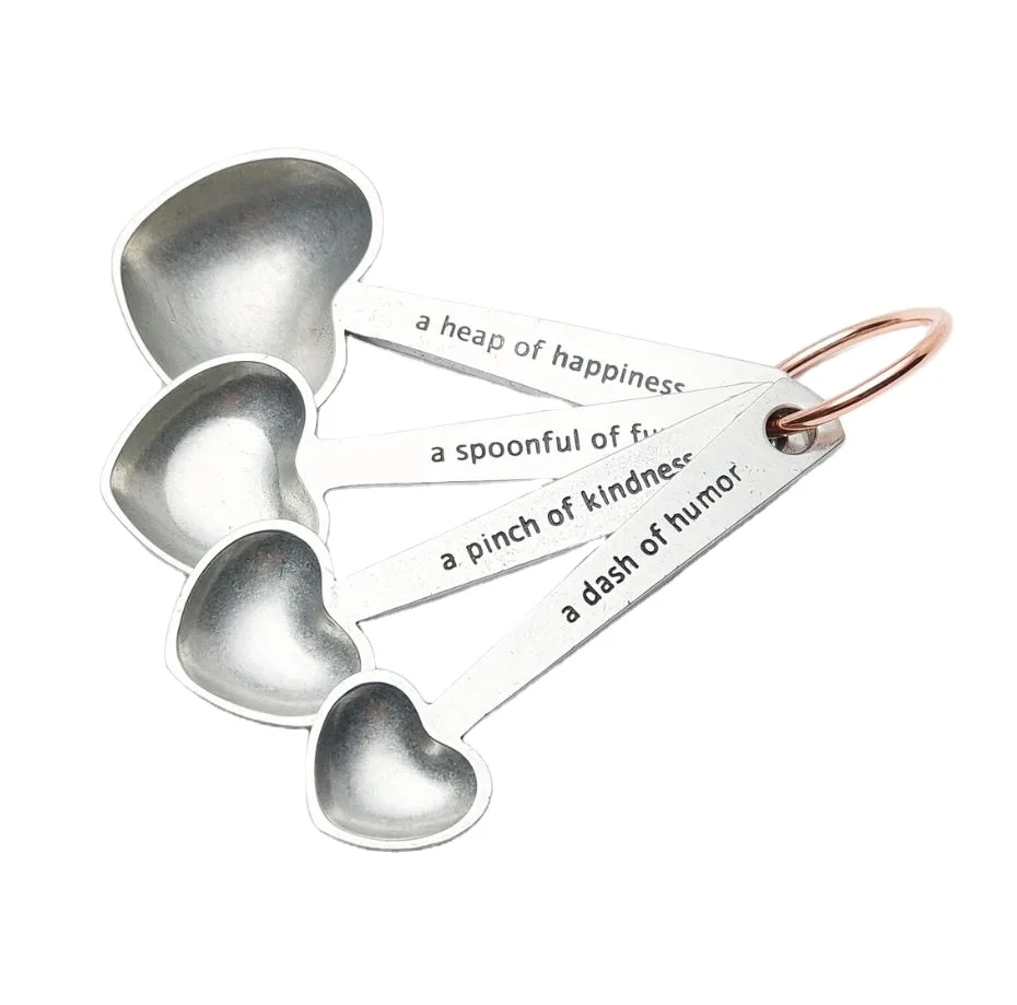 Hearts Quotes Measuring Spoons Tablespoon for Cooking and Baking for ...