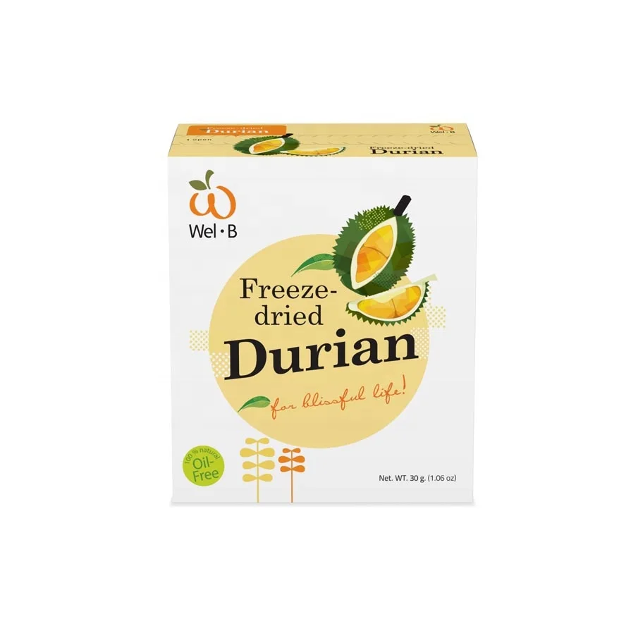 Freeze Dried Durian Monthong Thailand Made From Fresh Durians Snack ...