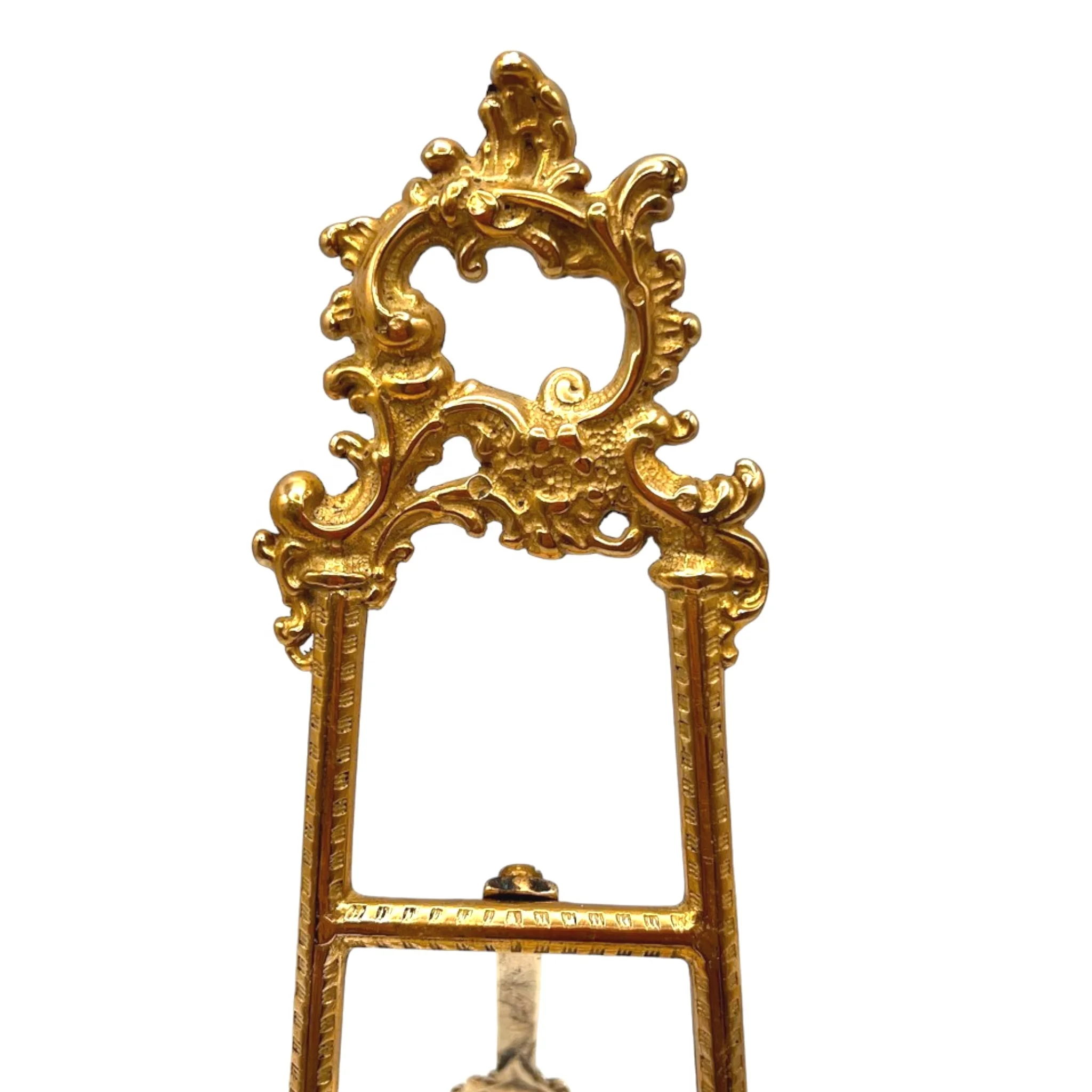 Brass Metal Easel Stand Custom Made Fancy Decoration Stand For Book ...