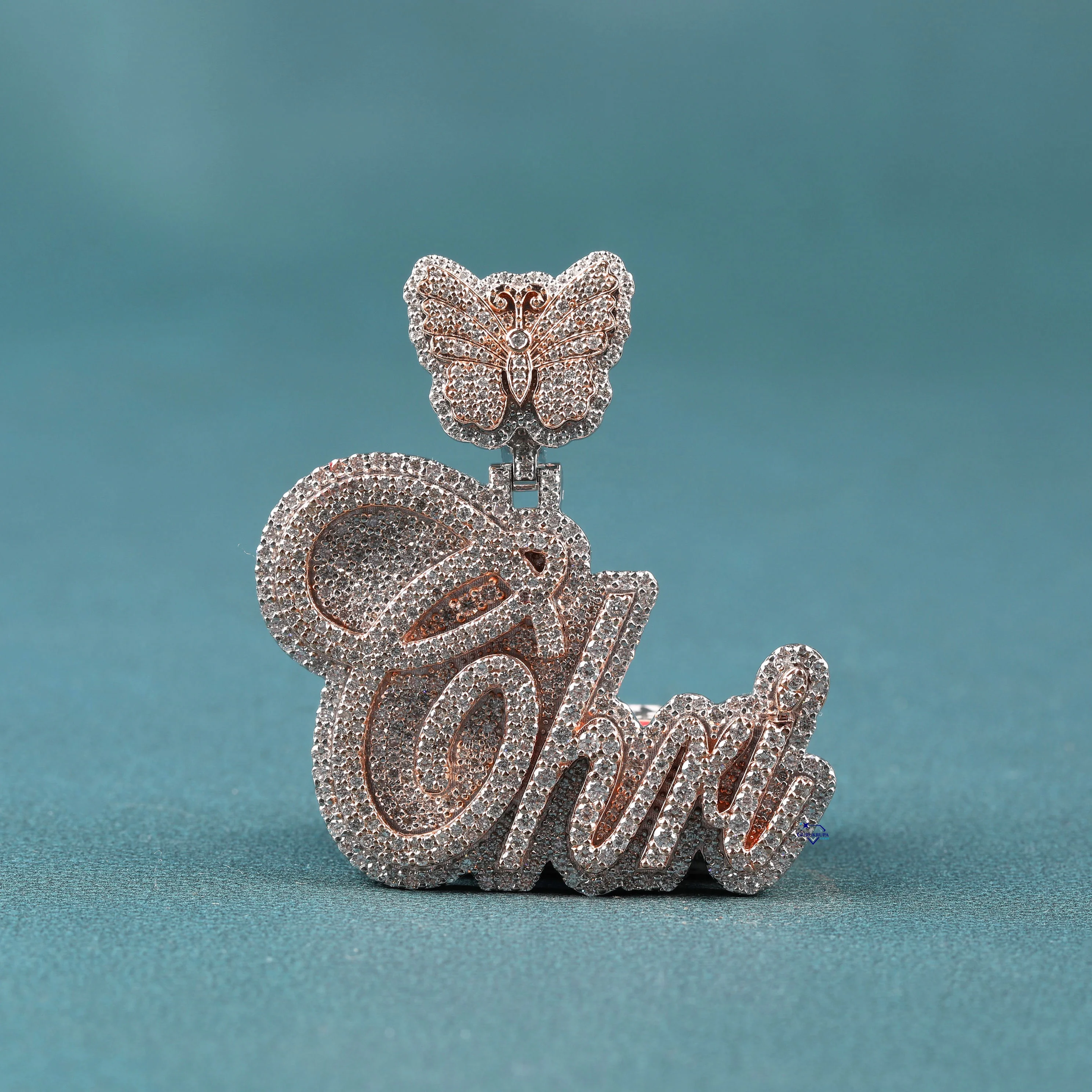 Introducing Our Dazzling Unisex Iced Out Custom Alphabet Pendants In ...