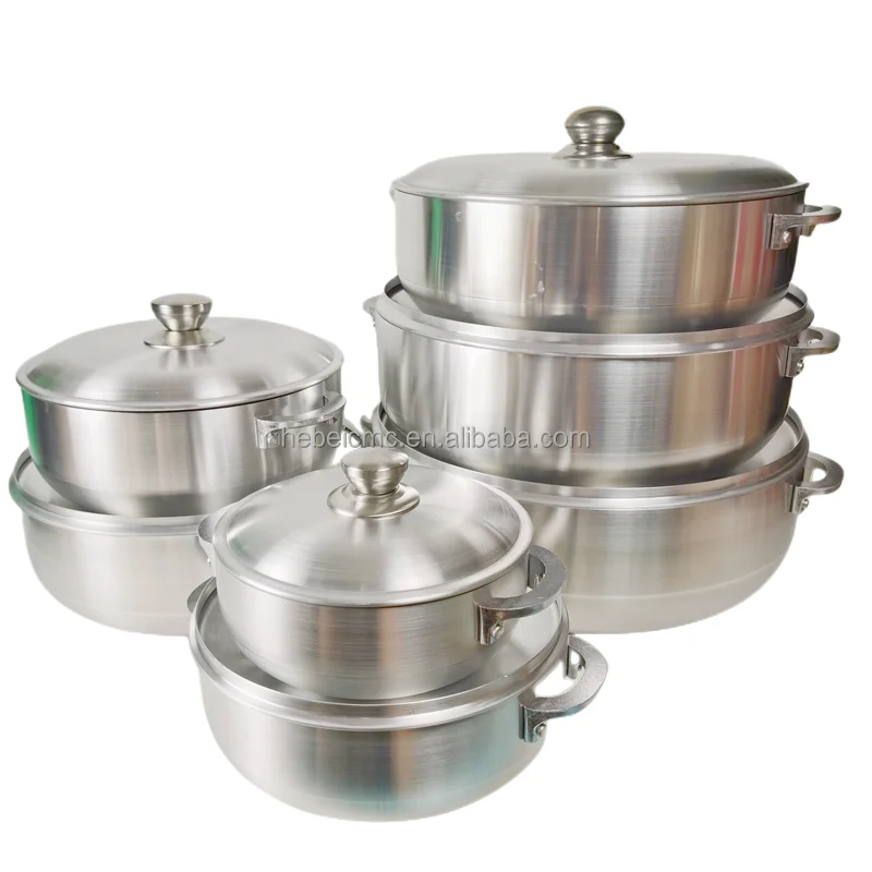 Best-selling Kitchen 7-piece Aluminum Cookware Set Cooking Pot With ...