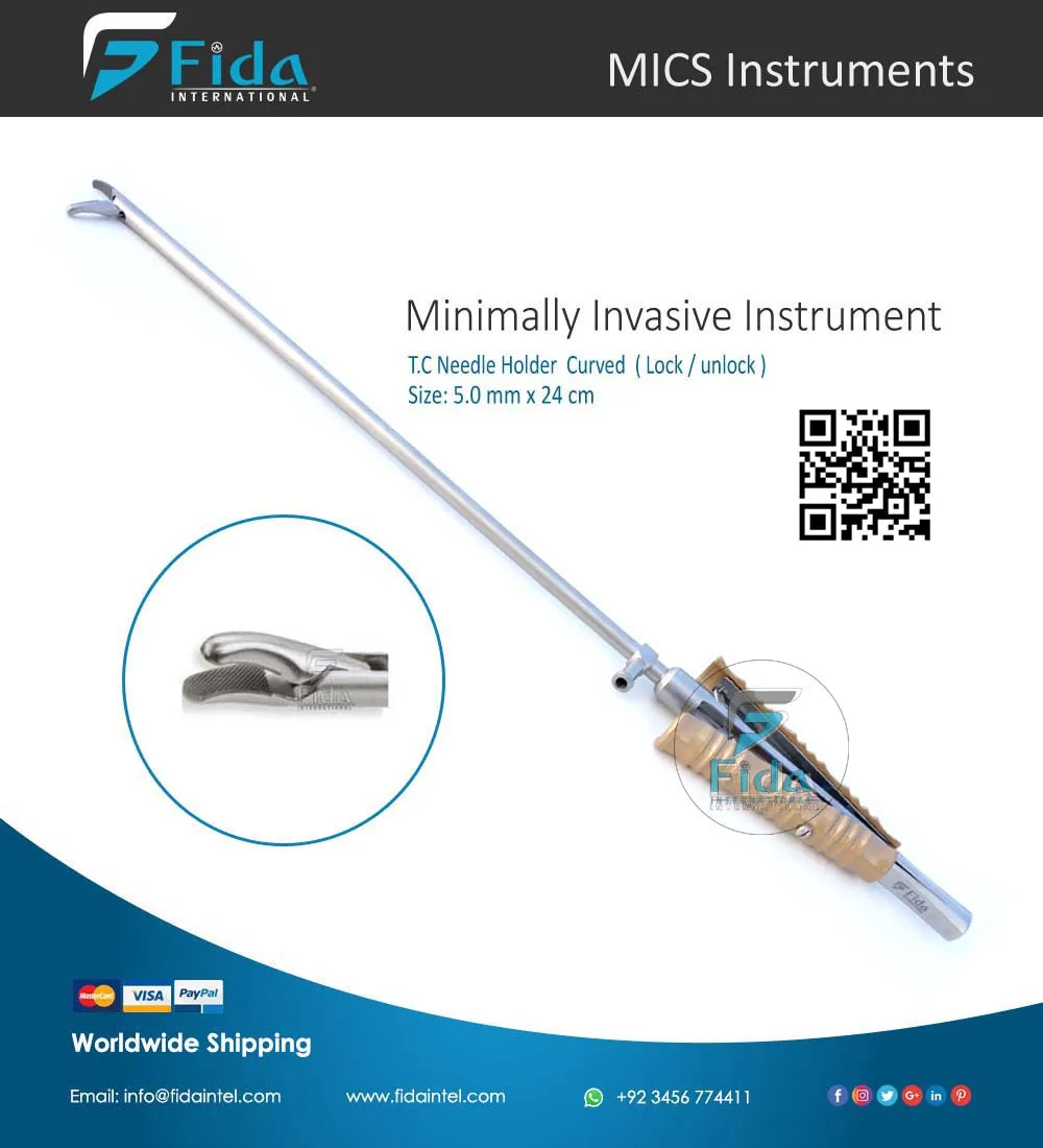 Endoscopy Mics Grasper Forceps For Minimally Invasive Cardiac Surgery ...