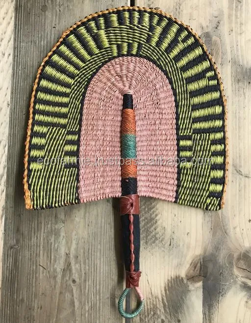 Seagrass African Natural Hand Fans Handheld Fan Made Of Straw Raffia ...