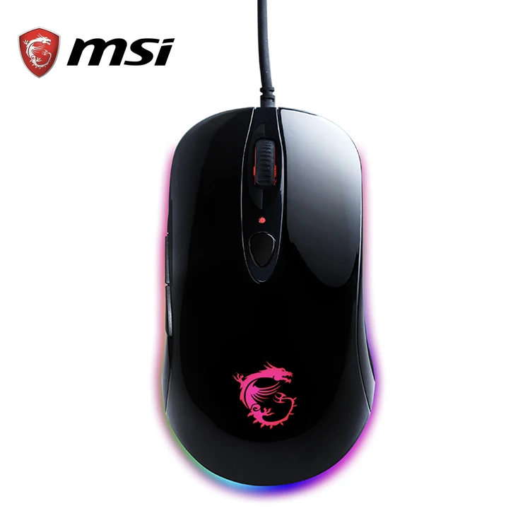 MSI DS102 RGB Wired Gaming Mouse - 10000DPI Custom Macros