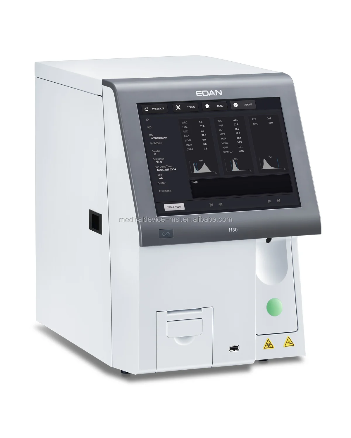 Edan H30 3-Part Hematology Analyzer - Reliable Blood Tests