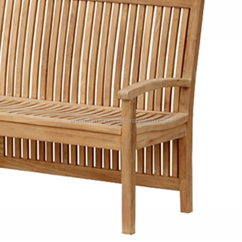 Modern Design Solid Teak Wood Patio Benches Durable Antique Garden ...