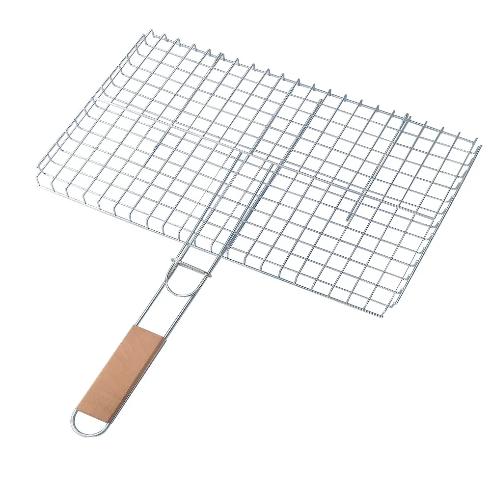Hot Selling Bbq Grill Cage Rectangular Double Grill Cooking Grid ...