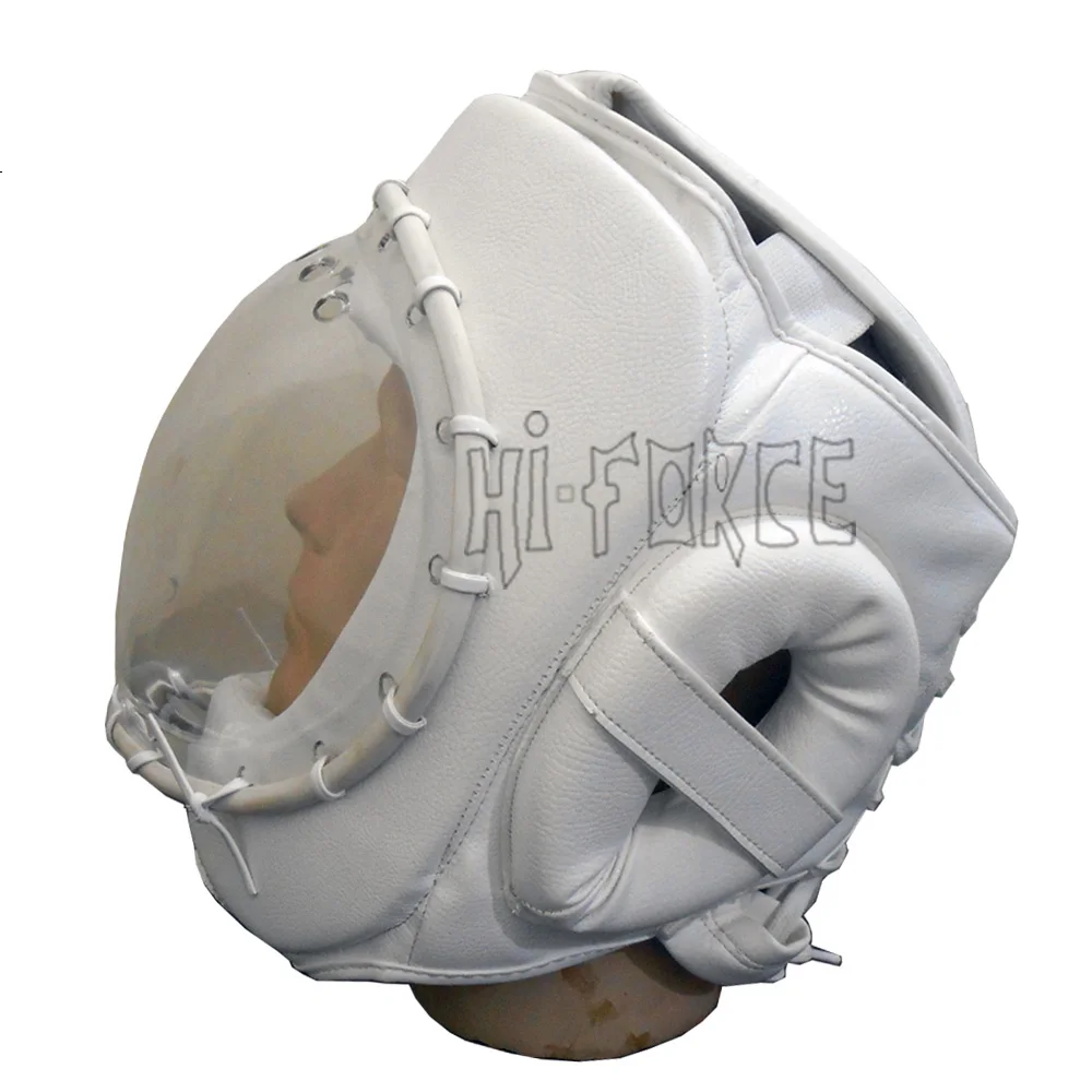 Kudo Head Guard - Full Face Mask PU Leather for Martial Arts