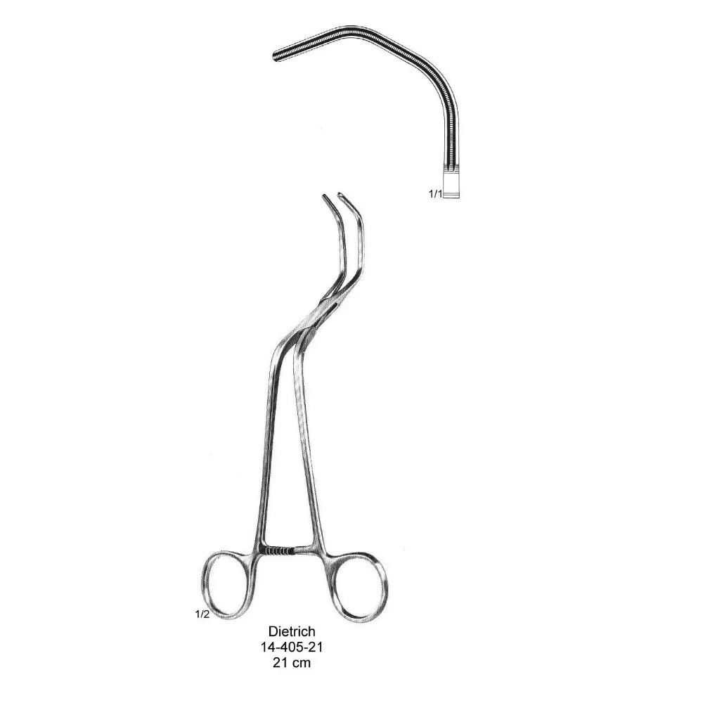 Pinza Aórtica Dietrich Atrauma, Manual, de Acero Inoxidable, 21 cm ...