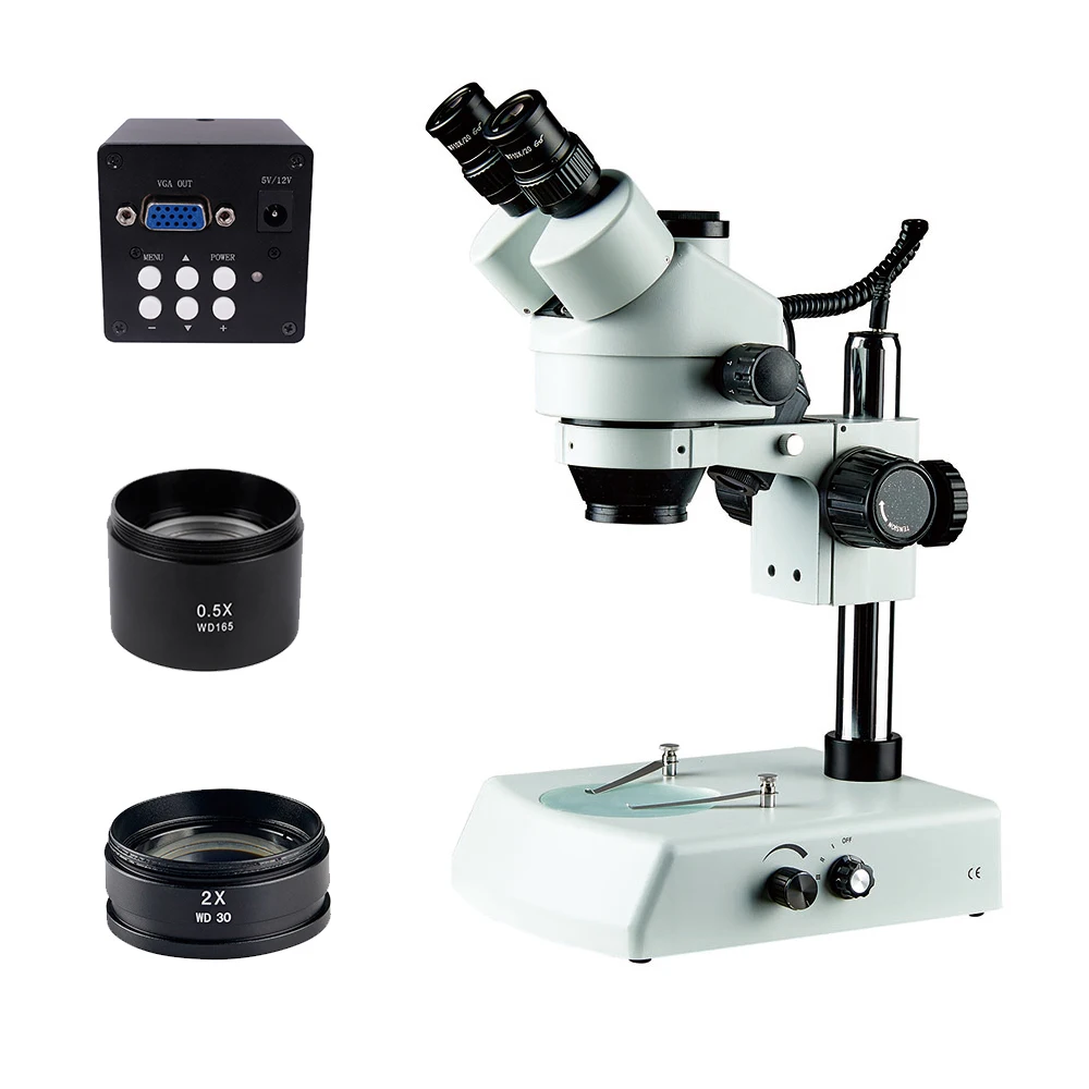 Szm3590t-b2vga200mp 3.5x-90x Vidéo Microscope Usb Laboratoire ...