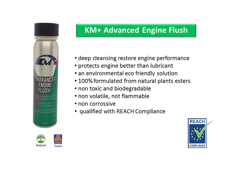 Malaysia Premium Quality Km+ Advanced Engine Flush 165 Gm For 1 Can ...