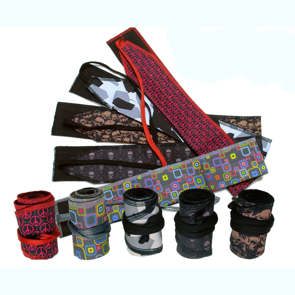 Wholesale Printed Strength Cotton Wrist Wraps Heavy Duty Elastic Gym ...