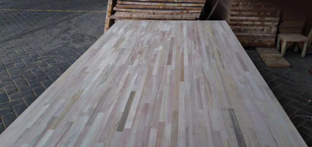 Meranti Wood Board - Modern Dining Table Set for Villa