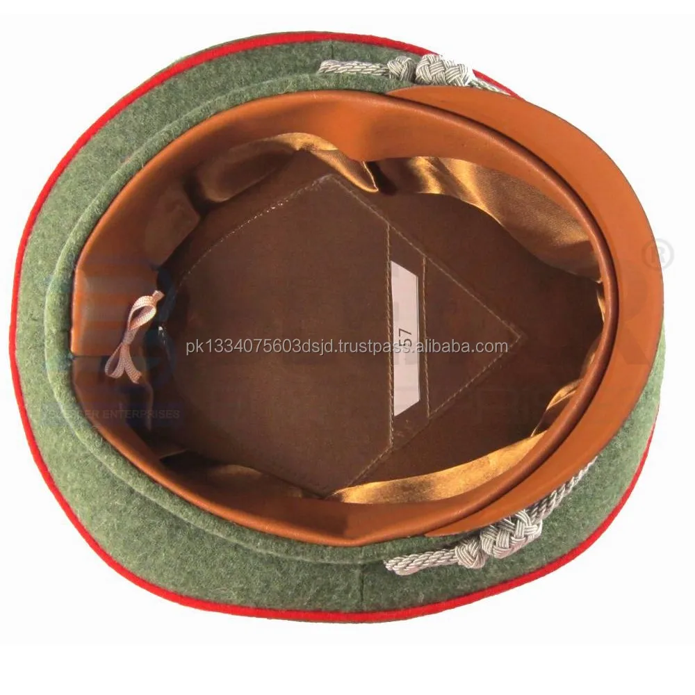 Wwii German Army Officer Hat Artillery Wh Visor Hat/wwii Military ...