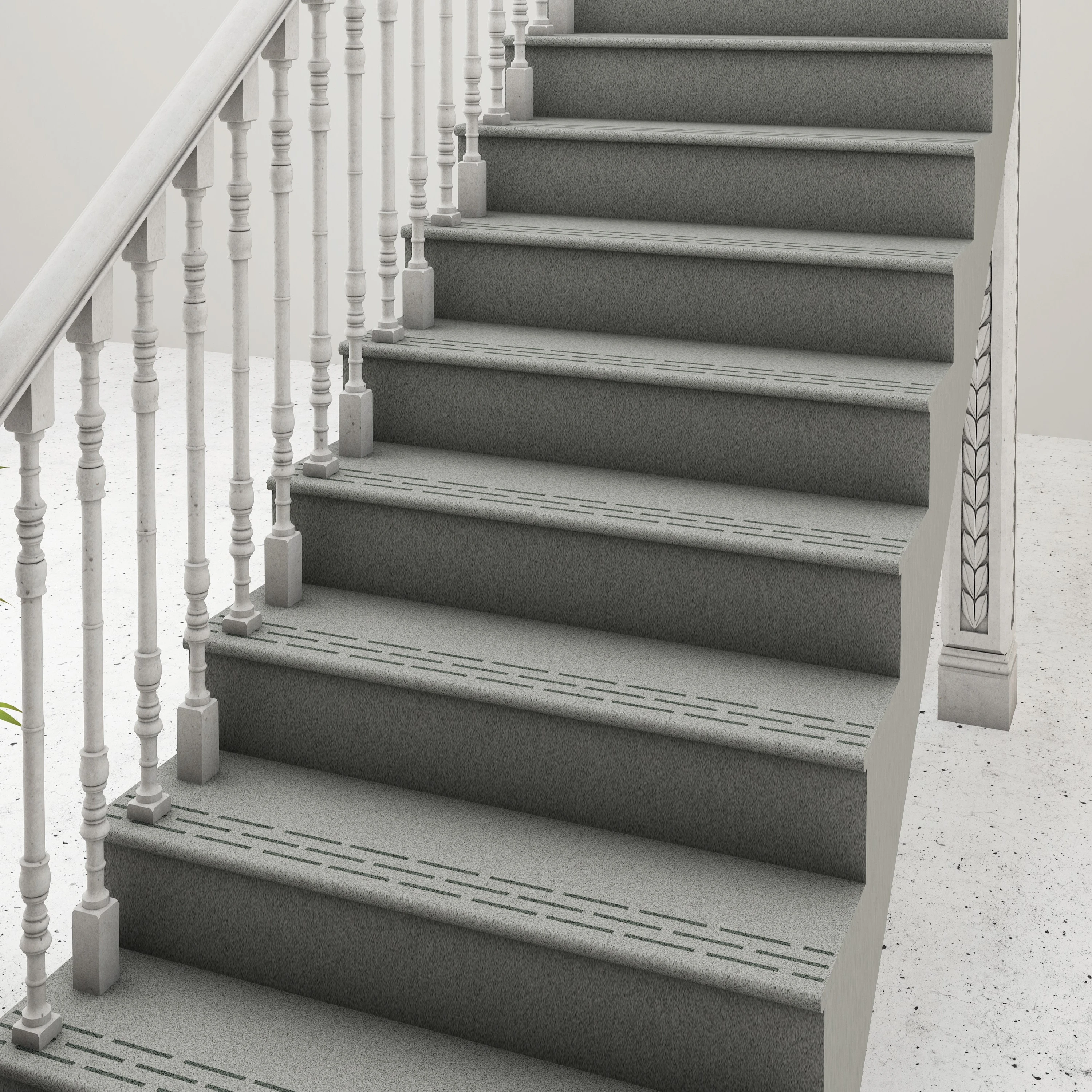 Decorative Marble Look Anti-Slip Full Body Glazed Porcelain Stair Tiles ...