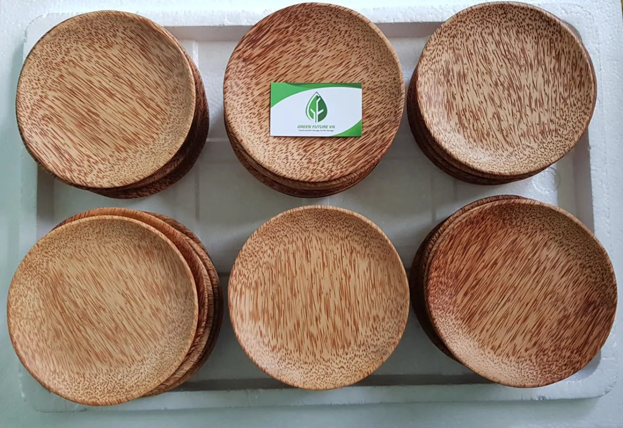 Vietnam Coconut Wooden Plate for EU Market - High Quality