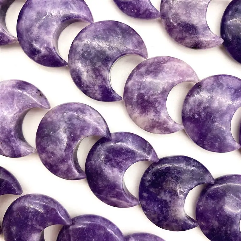 Beautiful Crystal Crescent Moons / Bulk Gemstones Lepidolite Agate ...