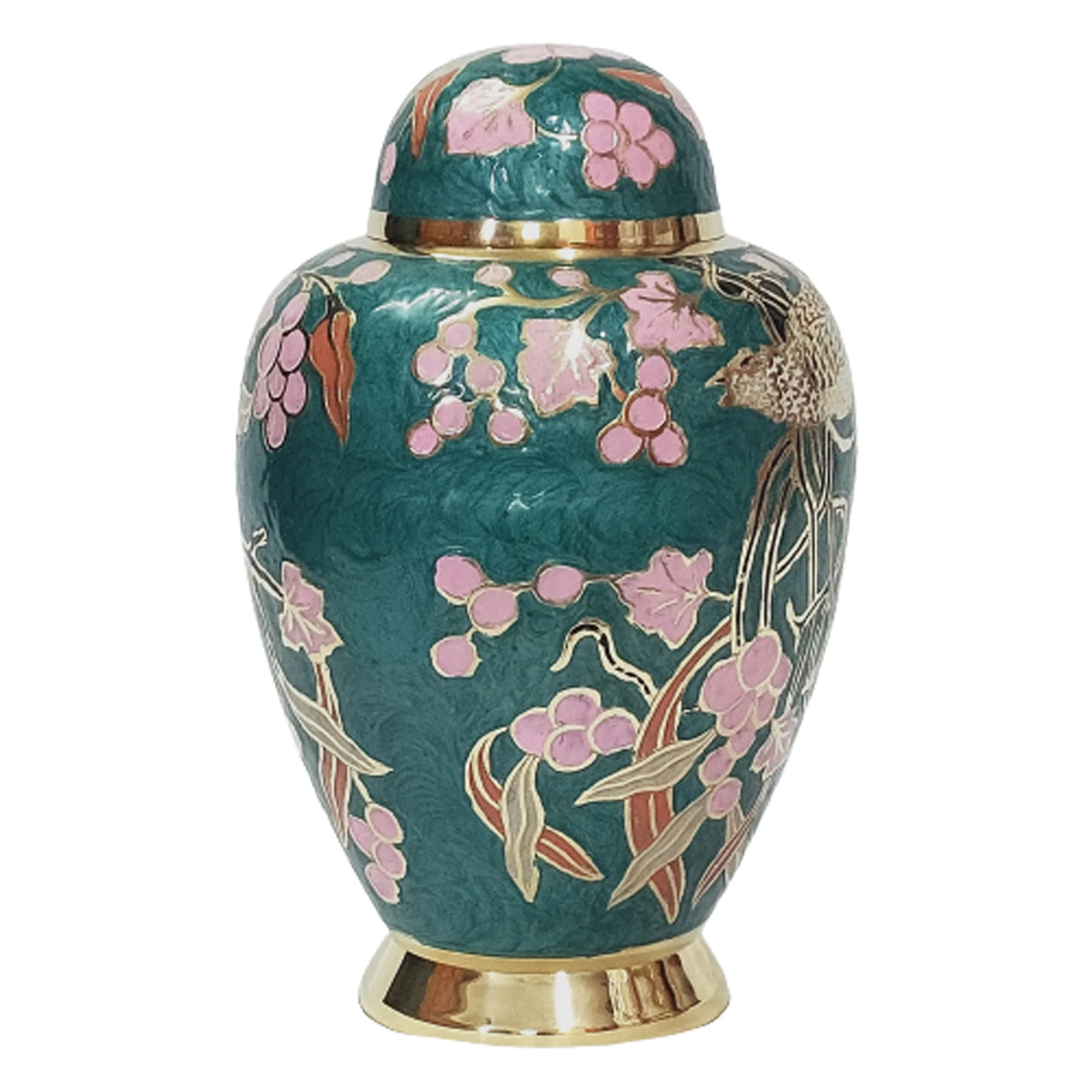 Metallic Cremation Urns And Keepsakes Embossed Design Traditional ...
