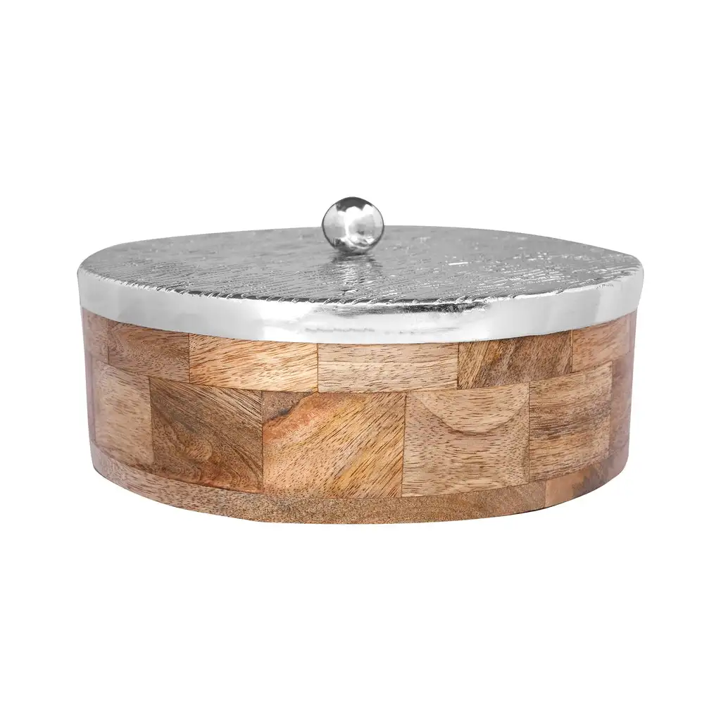 Mango Wood Chapati Storage Container - Eco-Friendly & Stylish