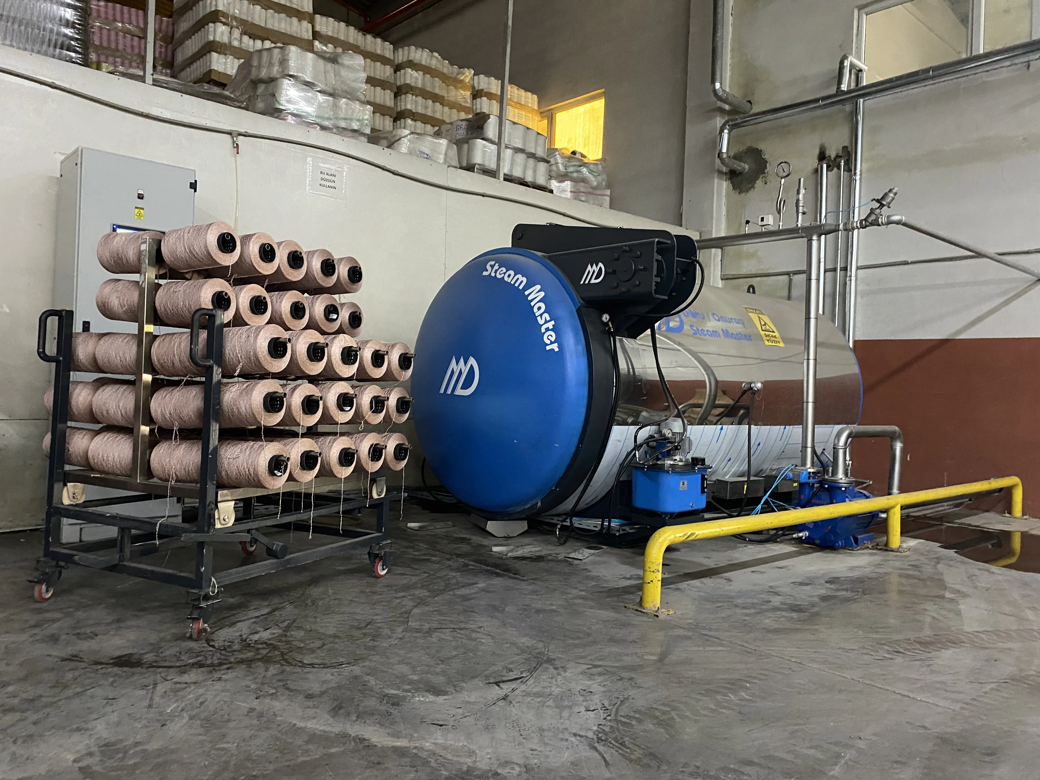 Textile Cone Yarn Fixing and Conditioning Machine - 1 Year Warranty