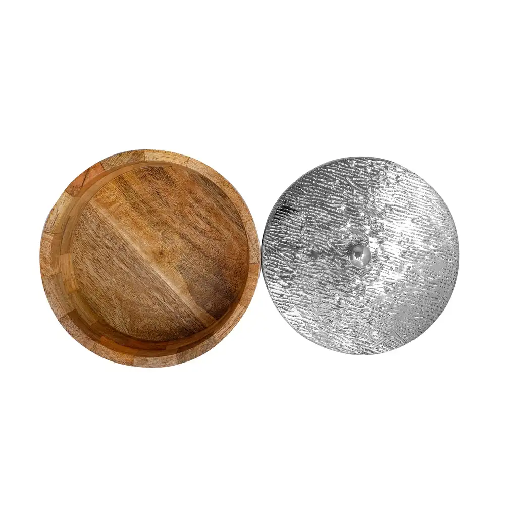 Mango Wood Chapati Storage Container - Eco-Friendly & Stylish