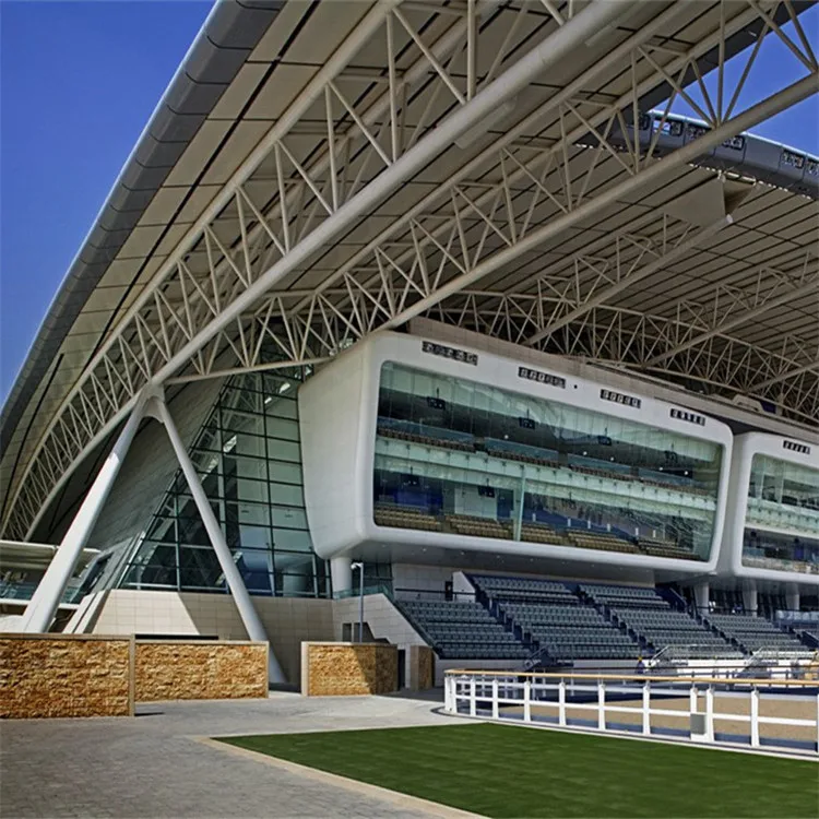 Prefabricated Steel Structure Football Stadium Steel Trusses Frame ...