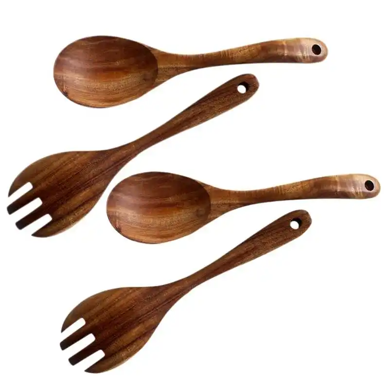 Mango Wood Serving Spoon Dinner Table Tea Coffee Soup Spoon Wooden ...