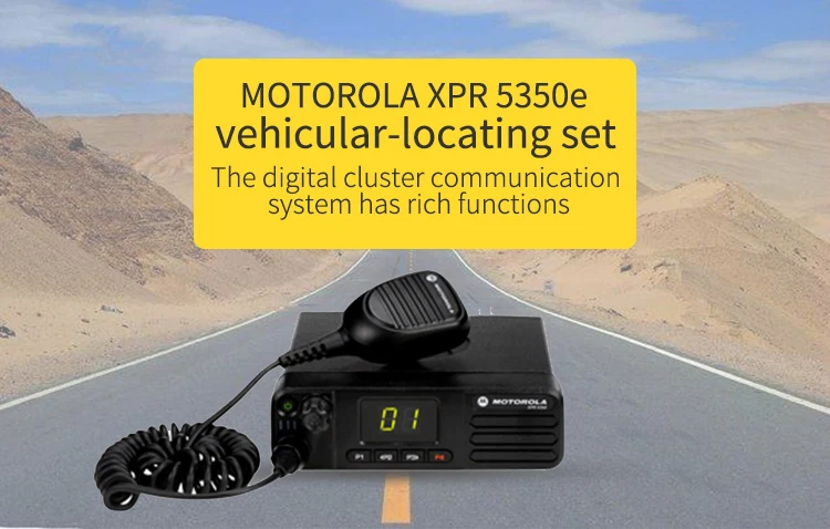 Dual-band Uhf Vhf Walkie-talkie Motorola Xpr 5350e Car Mobile Radios ...