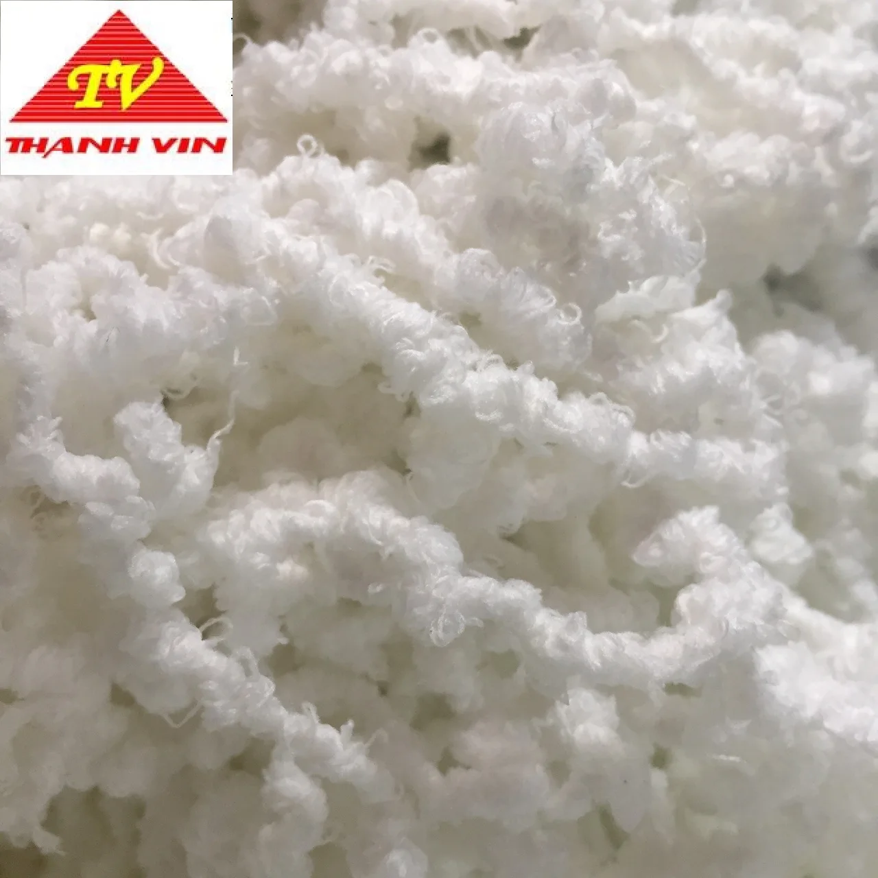 White Color Polyester Fiber Waste Waste Material 100% Polyester With ...