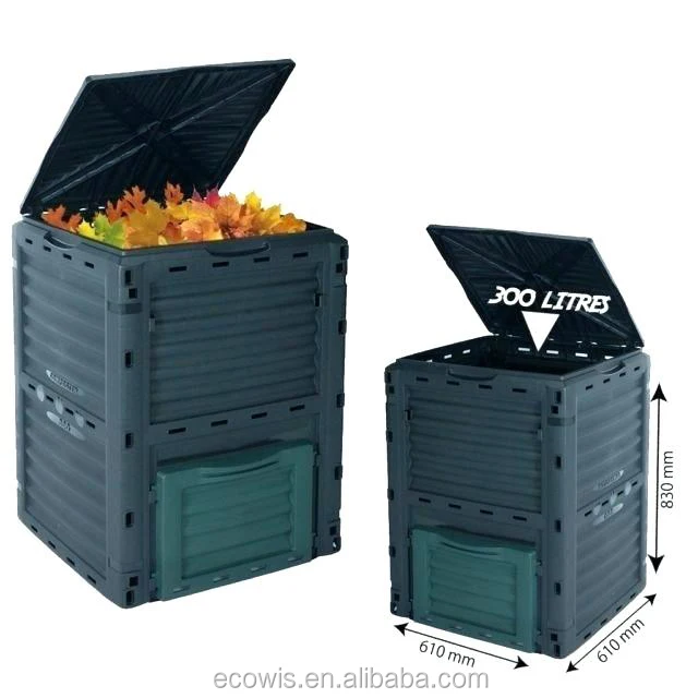 300L Plastic Compost Bin - Backyard Composting Solutions