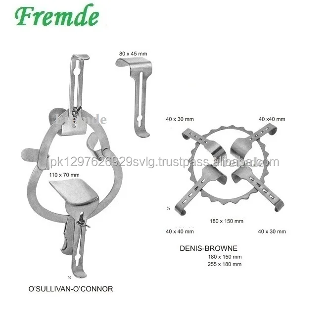 O, Sullivan-O,connor & Denis-Browne Abdominal Retractors