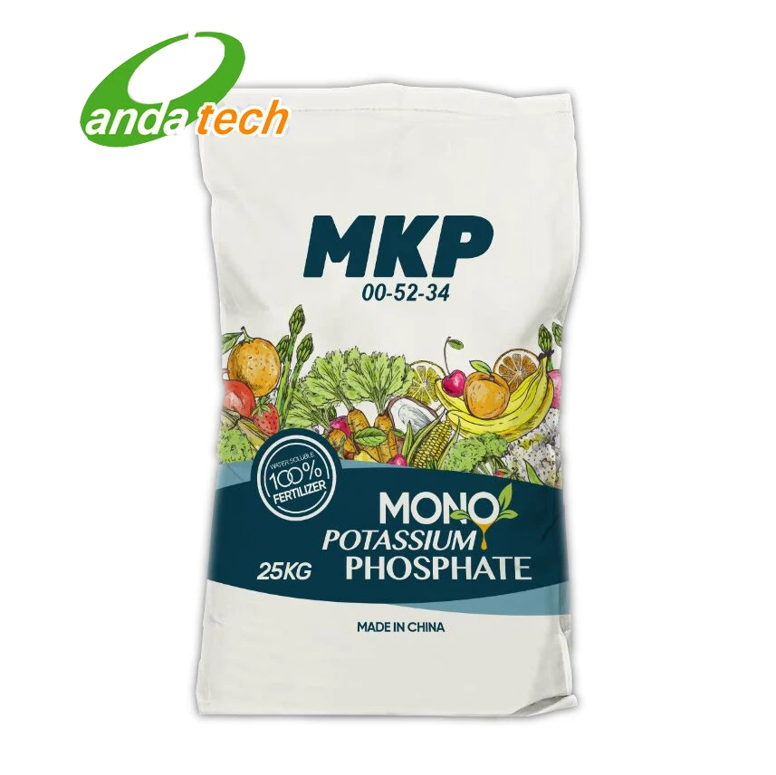 100% Water Soluble High Phosphorus Potassium Mkp Fertilizer Npk 00 52 34 Monopotassium Phosphate ...