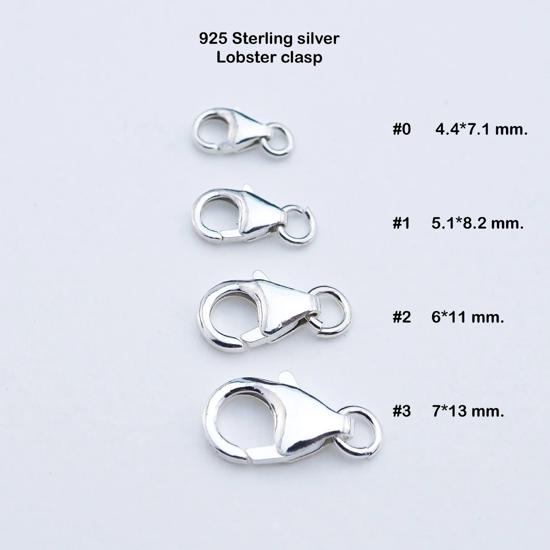 Wholesale In Stock 925 Sterling Silver Clasp Lobster For Necklace ...